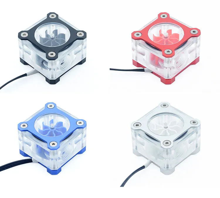 FREEZEMOD Aluminum Alloy RGB Colorful Water Cooling Flow Meter Monitor ...