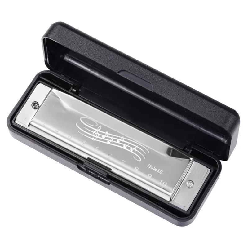 Harmonica 10-Hole 20-Tone Key C Diatonic Harp: Bluesy Jazz Mouth Organ ...