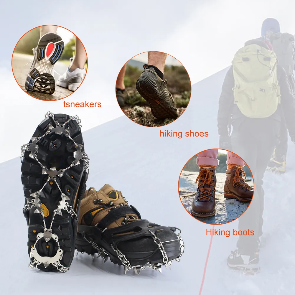 DHgate.com:Ice Cleats 24 Teeth - Shoe Ice Spikes for Boots, Anti-Slip ...
