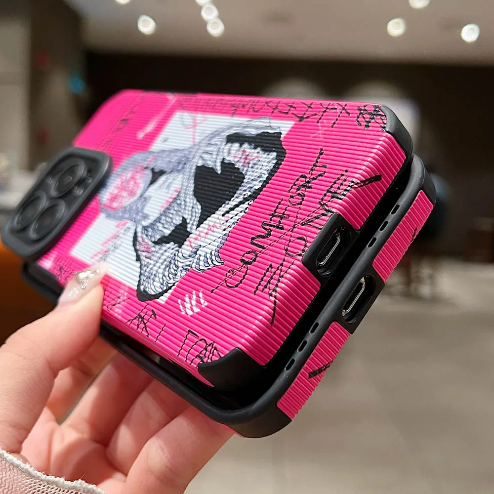 Graffiti Art Aesthetic Mona Lisa Phone Case for iPhone 15 14 13 12 11 ...