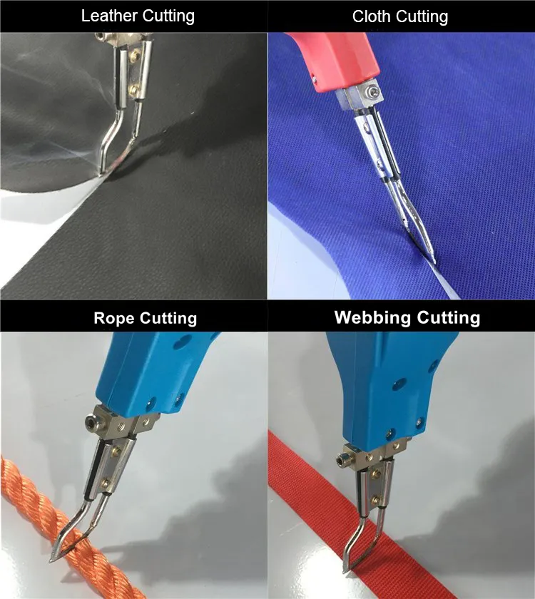 Fabric Cutter & Mat: 80W Electric Hot Knife for Leather, Curtains ...