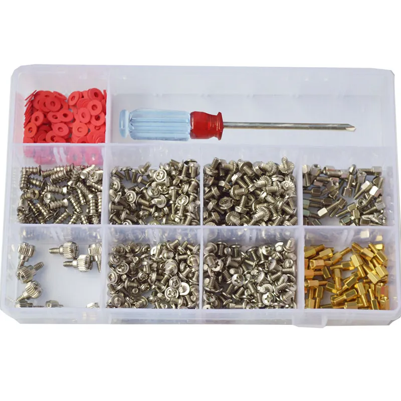Computer Screw Bolts Standoffs Set Red Washers For PCB Support ...