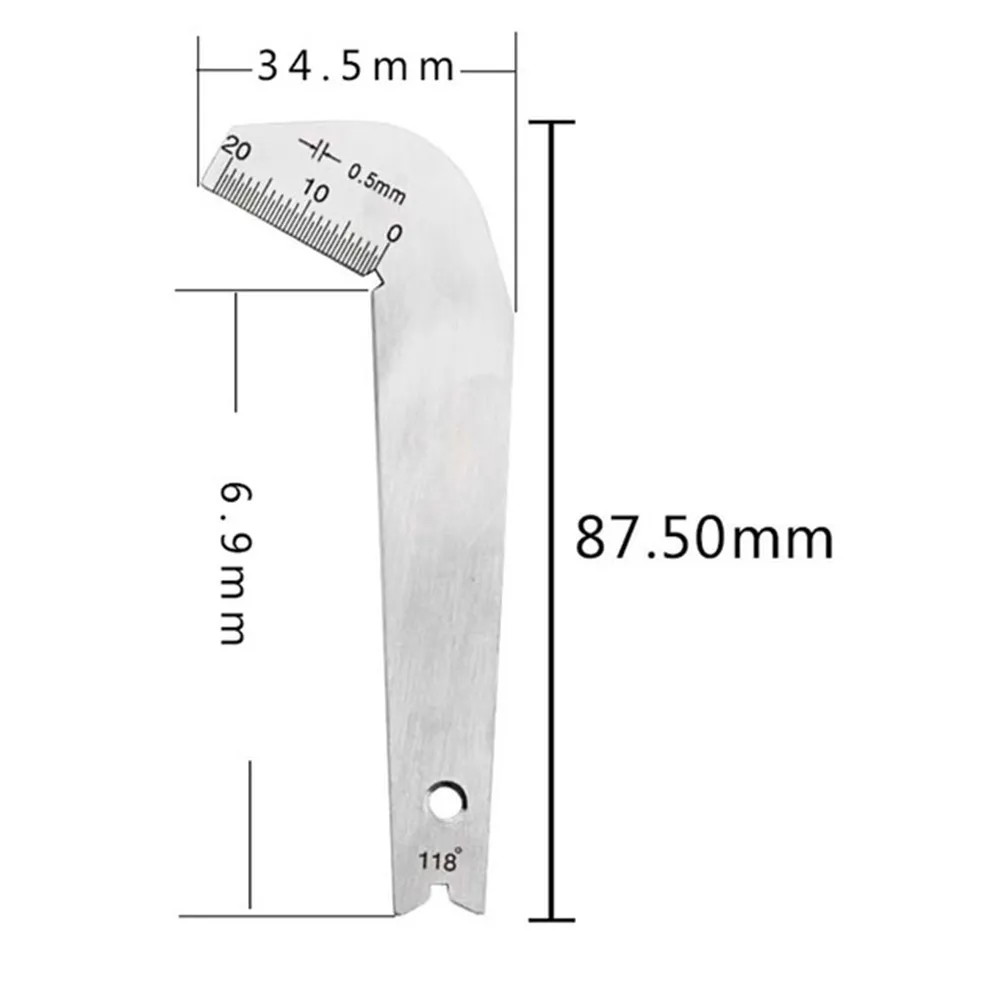 Clear Reading Bit Pattern Drill Template Gauge For Welding And Cup ... Clear Reading Bit Pattern Drill Template Gauge For Welding And Cup ...