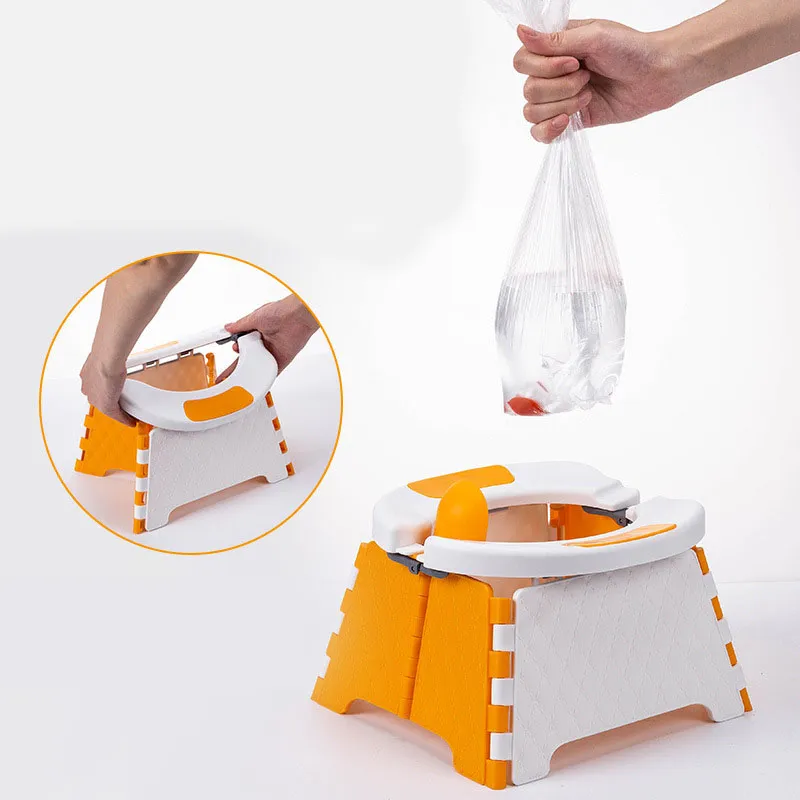 Outdoor Portable Baby Potty Training Seat Kids Toddler Folding Toilet ...