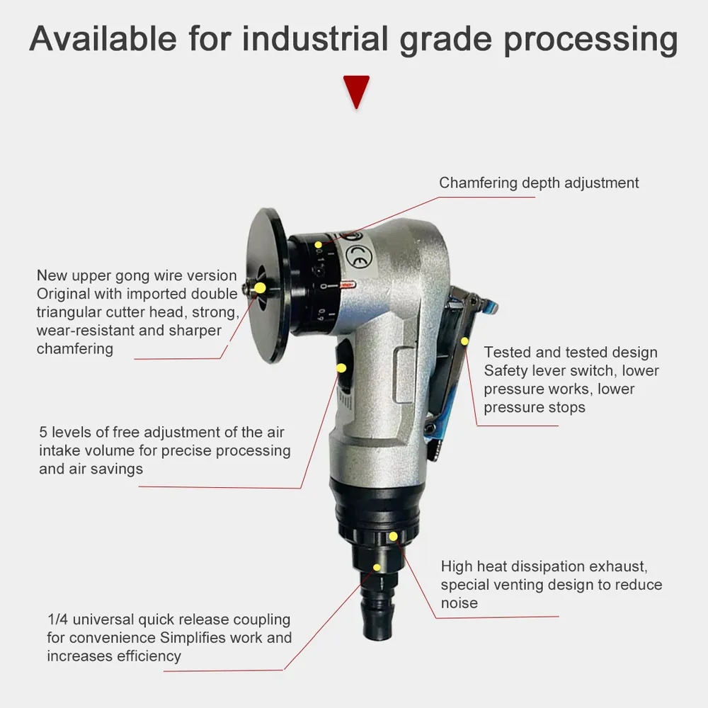 Angle Grinder Sander Pneumatic Chamfering Tool: Lightweight Deburring ...