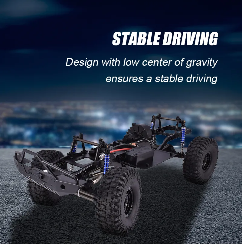 DIY Mounted Chassis Frame Wheelbase for 1/10 SCX10II 90046 90047 ...