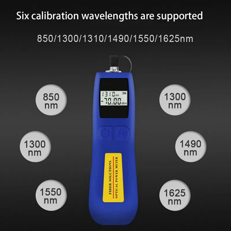 2X Accuracy6 Wavelengths Mini Optical Power Meter Tester with LCD ...