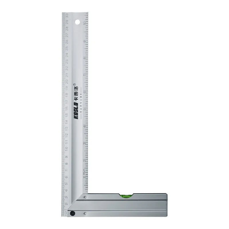 square ruler with level