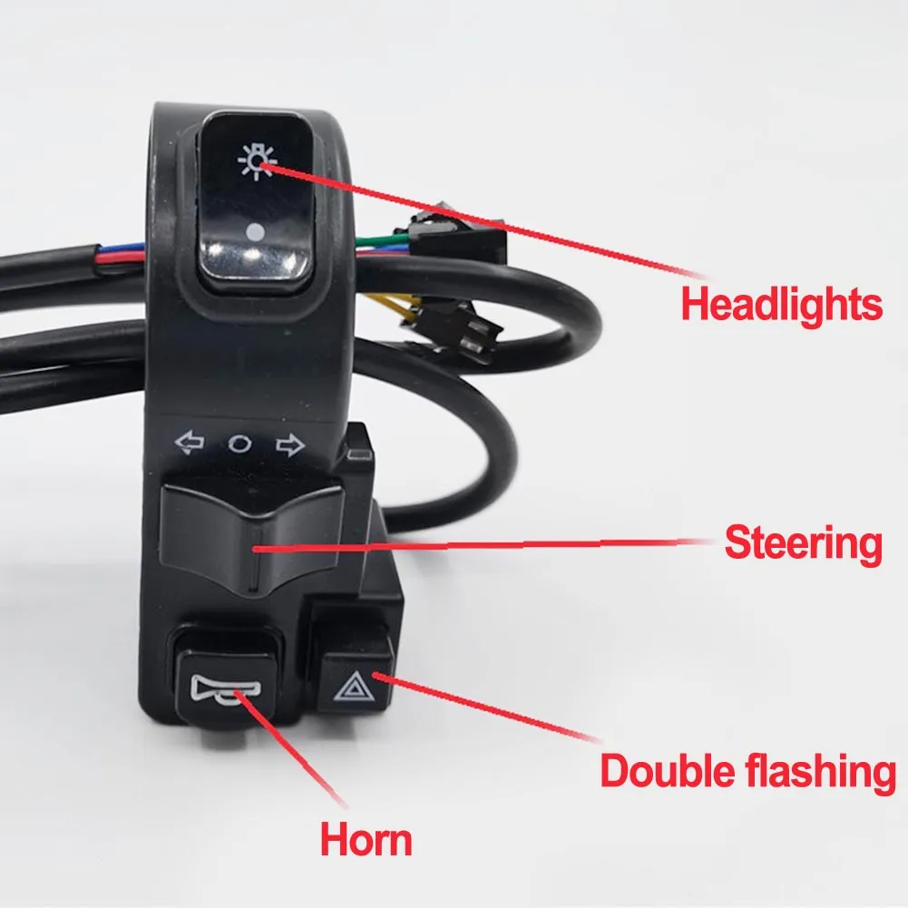 Ebike Horn Turn Signal Switch: 4 In 1 Handlebar Switch For E Scooter ...