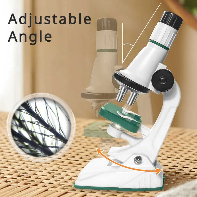 Children's Microscope Kit: 200x, 600x, 1200x Biological Science Stem ...