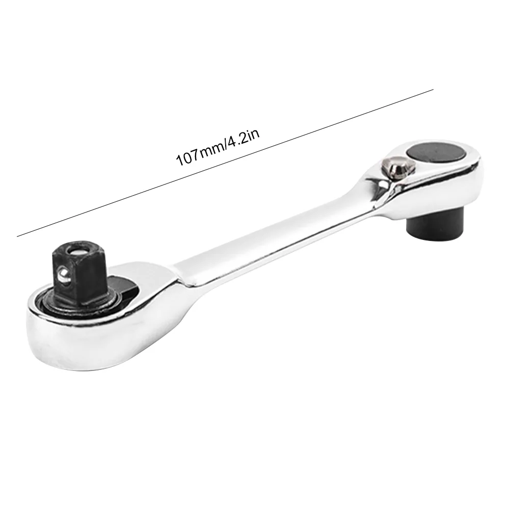 Mini Ratchet Wrench 72 Teeth Double Ended Quick Socket Ratchet Wrench 1 ...