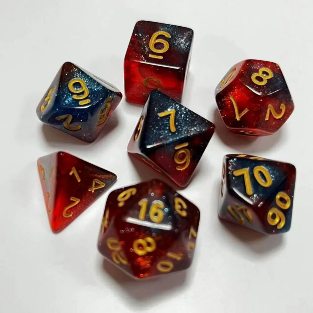 DHgate.com:Multifaceted Polyhedral Dice Set - 7 D4-D20 Colorful Gaming ...