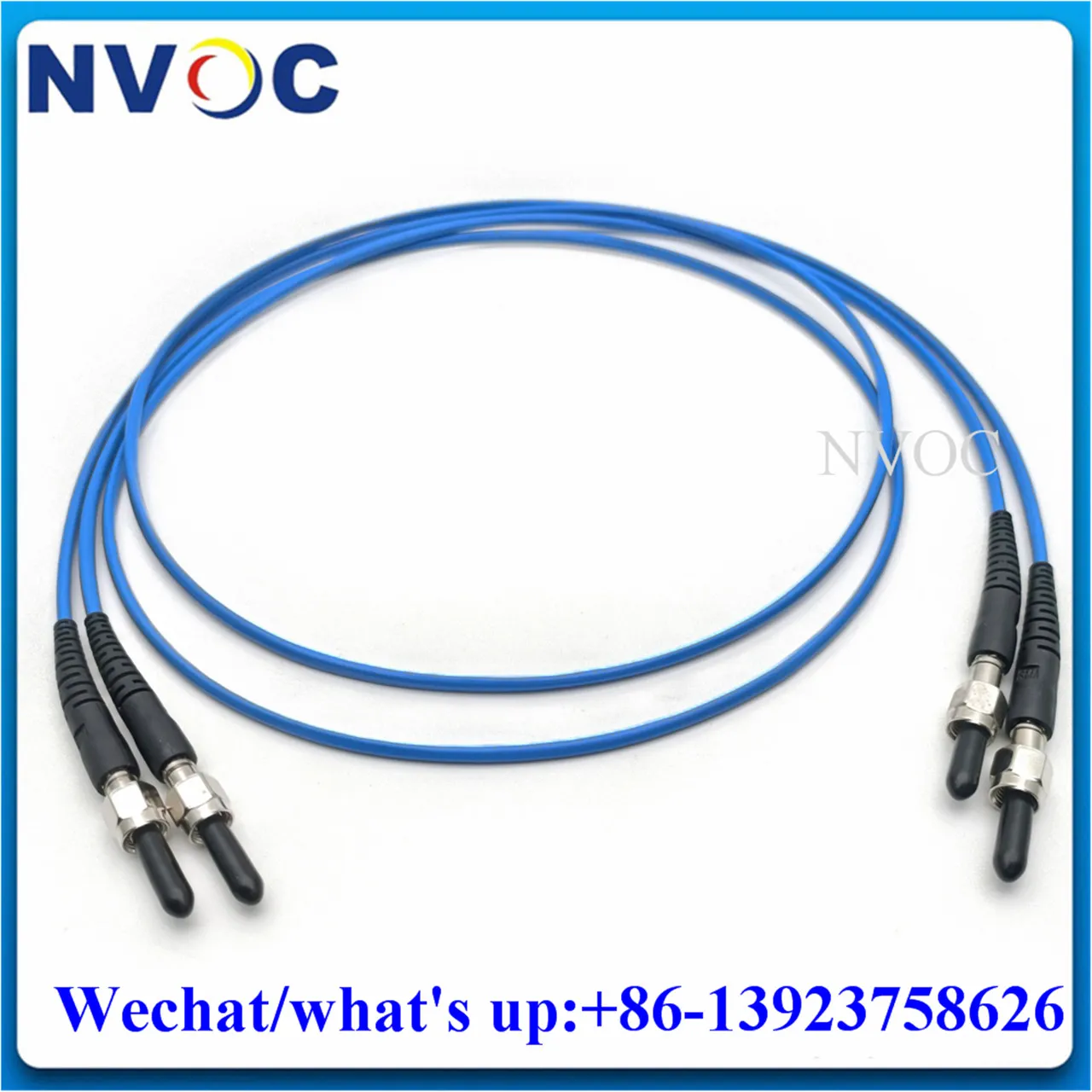 UV-VIS Armored Fiber Optic Patch Cord, 3.0mm Silica Metal/Ceramic ...