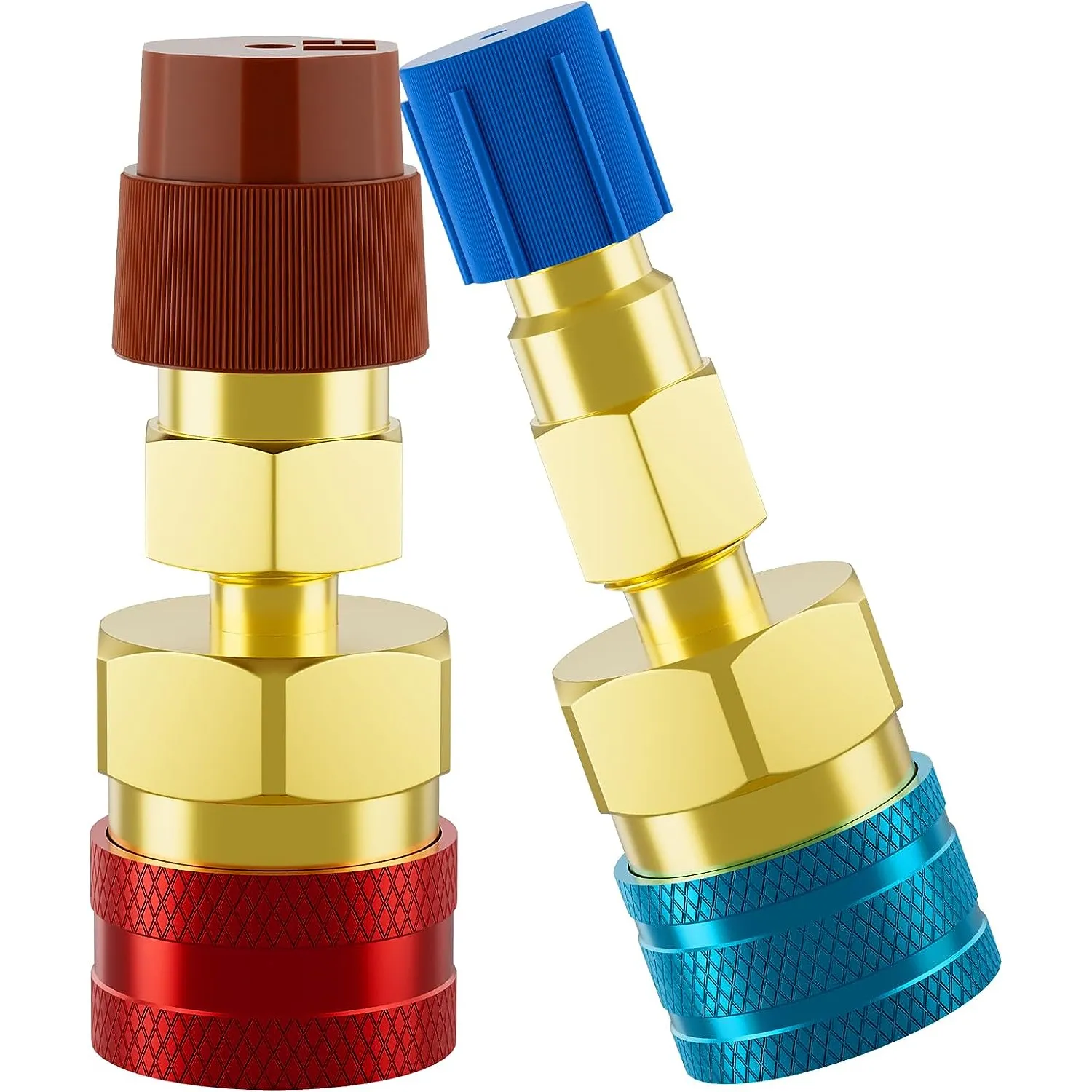 R1234YF Quick Coupler Adapter Kit R1234YF To R134A Hose High & Low Side ...