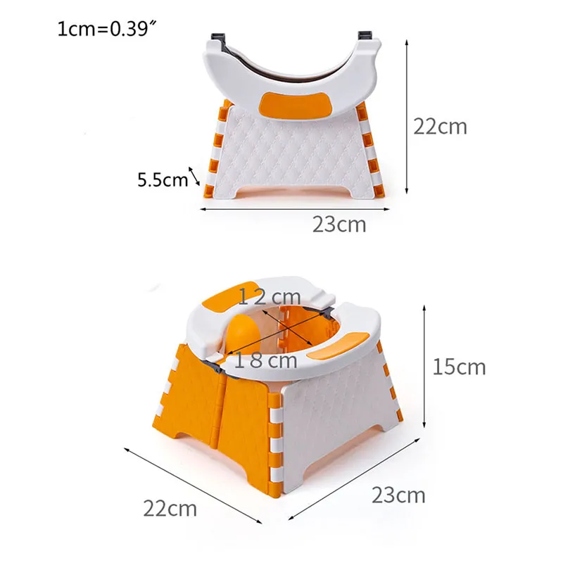 Outdoor Portable Baby Potty Training Seat Kids Toddler Folding Toilet ...