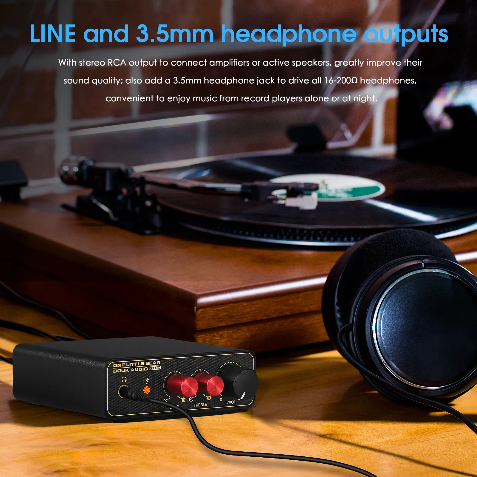 DHgate.com:Nobsound T14-EQ HiFi Phono Stage Turntable Preamp MM/MC RIAA ...