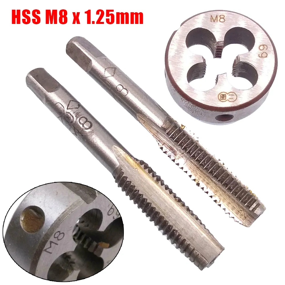 M8 X 1.25mm Metric Thread HSS Tool HSS M8 X 1.25mm Left Hand Tap And ...