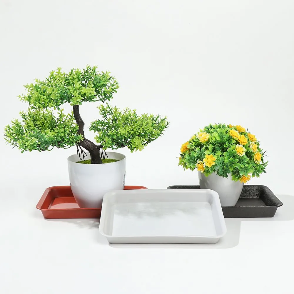 large rectangular plant pot trays