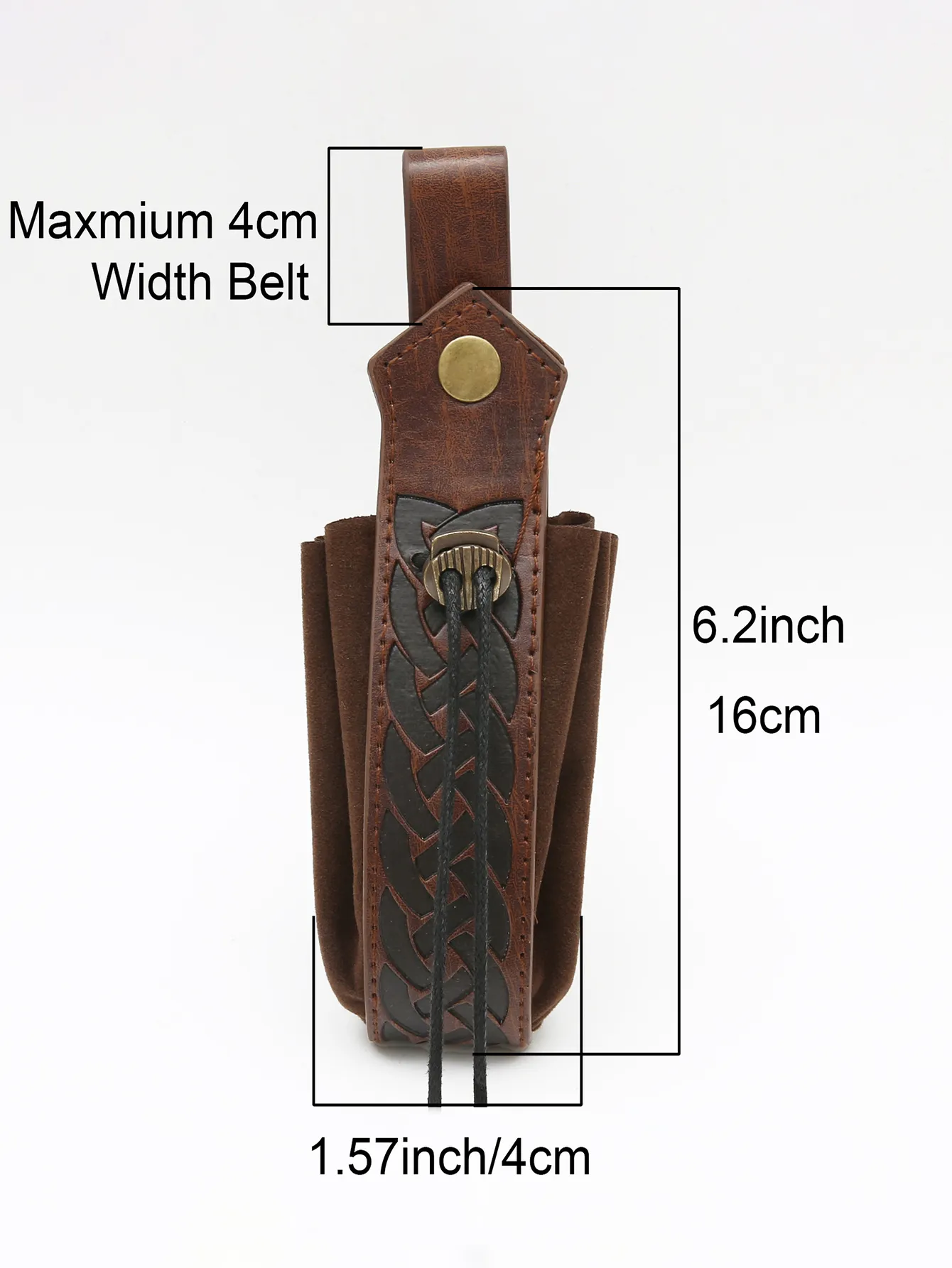 Viking Style Medieval Embossed Sword Belt Pouch With Arm Guards Perfect ...