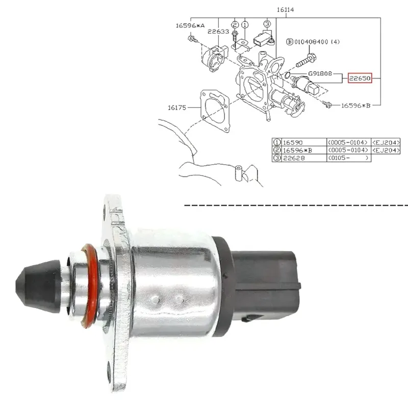 DHgate.com:IAC Idle Air Control Valve 1993-1999 For Subaru Impreza Air ...