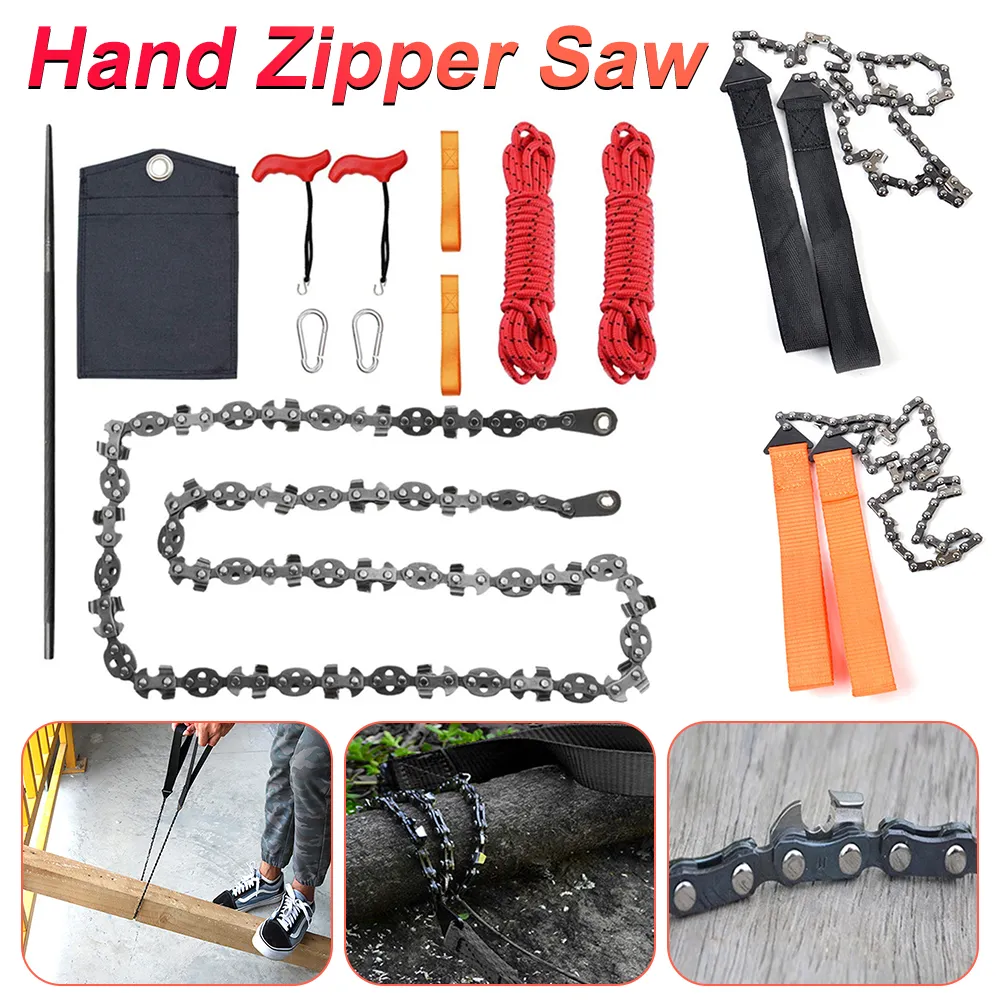 Upgraded!53'' Manual Tree Limb Chain Saw for Efficient Camping/Hiking ...