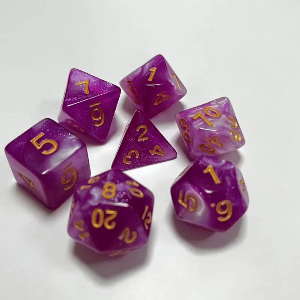 DHgate.com:Multifaceted Polyhedral Dice Set - 7 D4-D20 Colorful Gaming ...