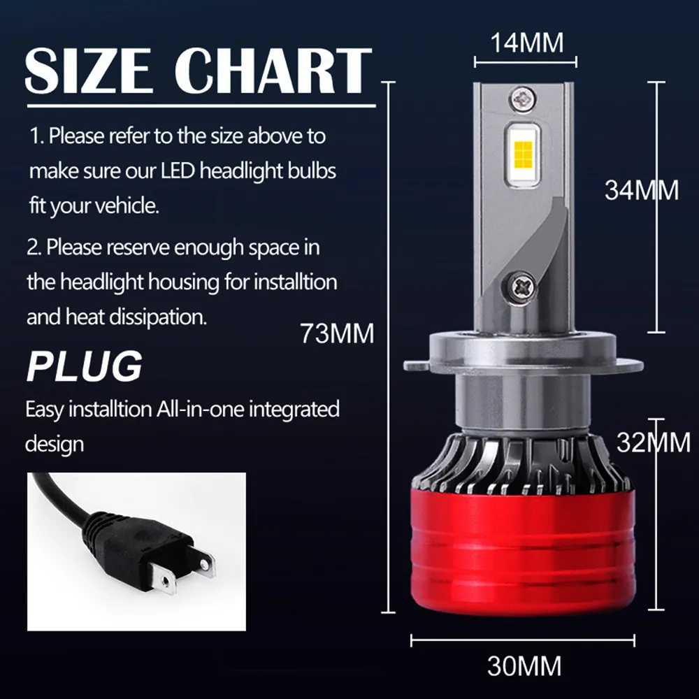 Headlight Bulb Size Chart