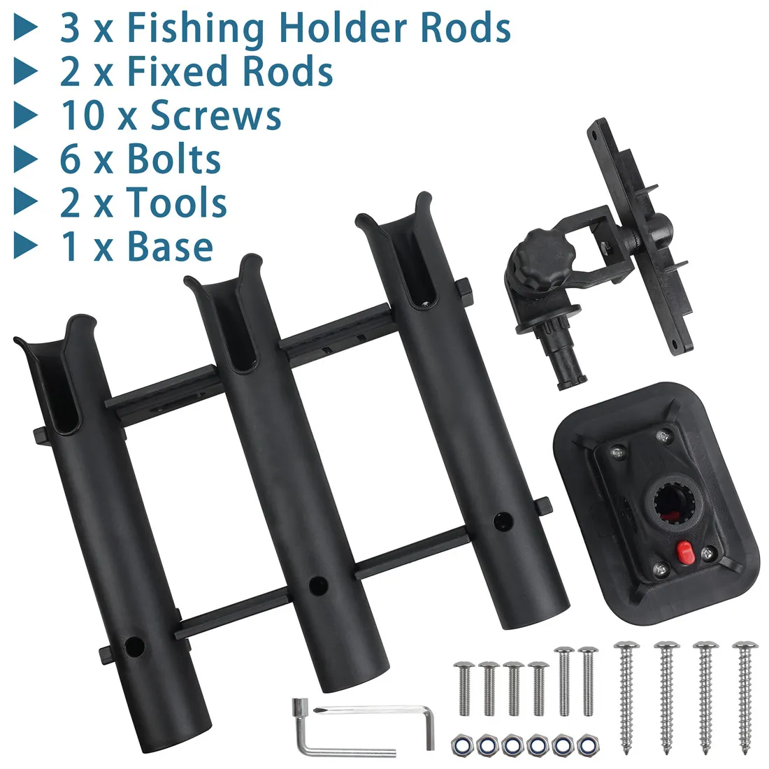 DHgate.com:3-Rod Fishing Rod Holder, Wall-Mounted Fishing Pole Storage ...