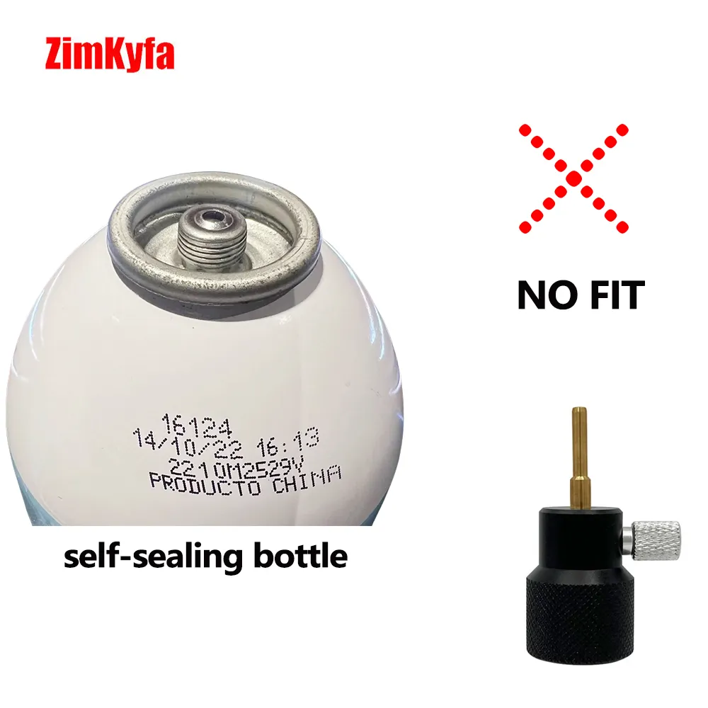 R134a Can Tap Valve, Gas Refill Adapter For R290, Puncture Style Bottle ...