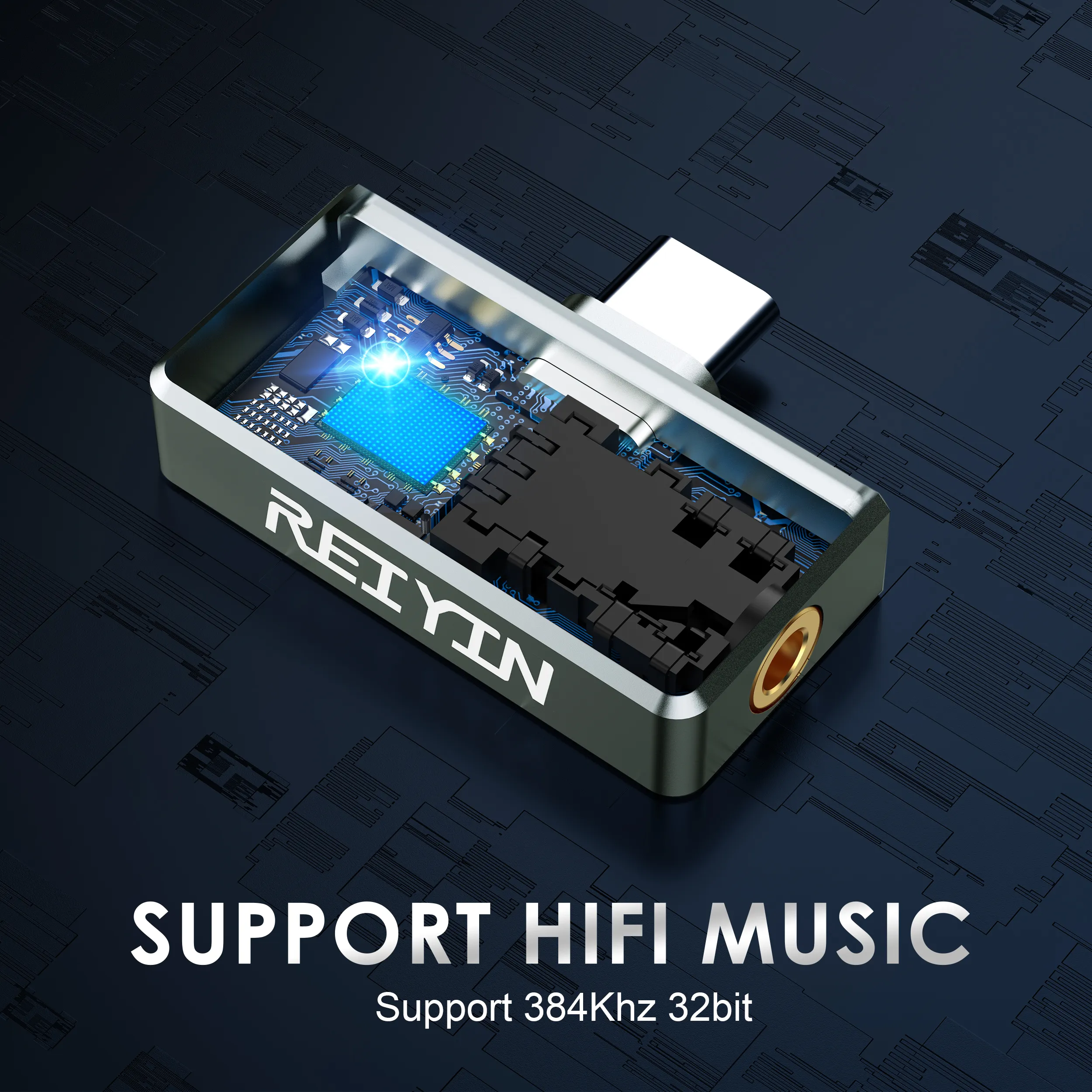 Reiyin MCA3 USB Type C to 3.5mm DAC Earphone Amplifier Digital Decoder ...
