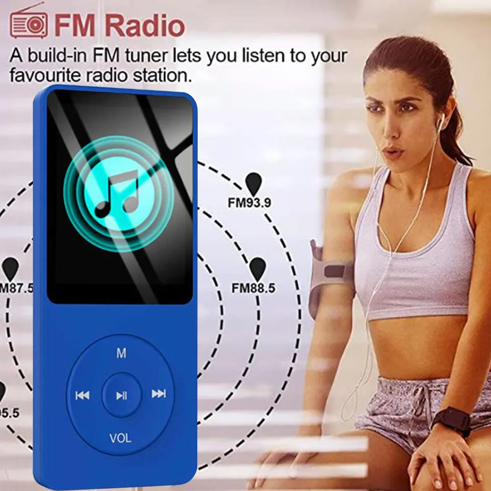 8 MP3 Player with Bluetooth 5.0, HIFI Sound, Video/Voice Recorder, FM ...