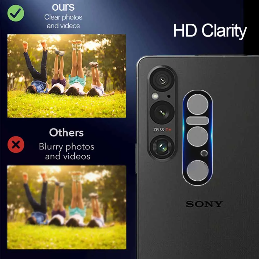 Tempered Glass Camera Lens Protector for Sony Xperia 1 V - 6.5 Inch ...