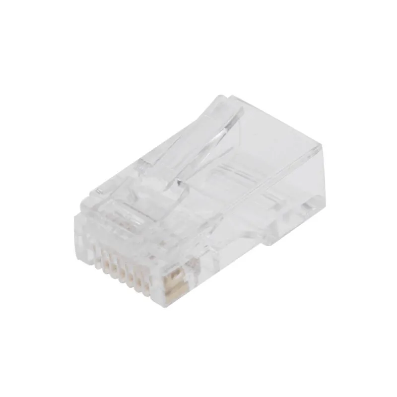 25/100 Pack Gold-Plated RJ45 Ethernet Network Modular Plug Connector ...