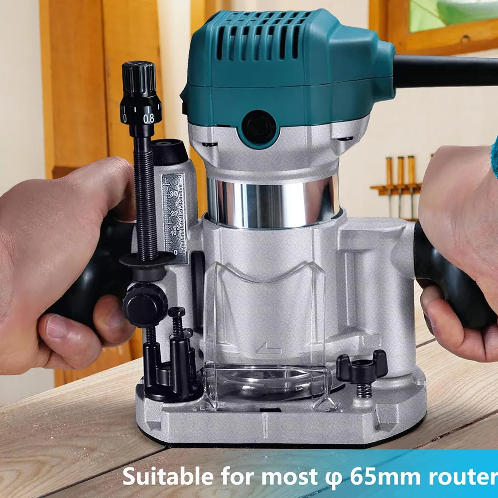 Aluminum Router Table Plunge Base With Carving Rack Fits 65mm Electric ...