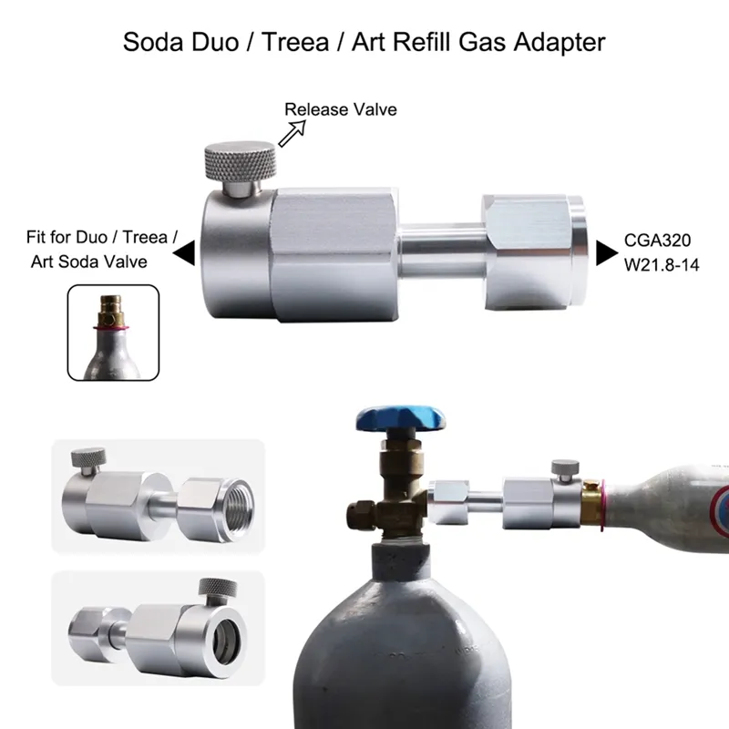 DHgate.com:CO2 Refill Gas Adapter , CO2 Tank To Quick Connect Canister ...