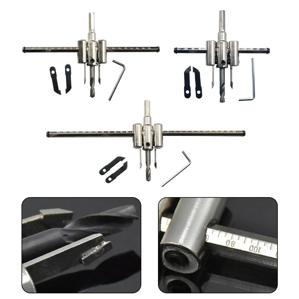 Adjustable Metal Wood Circle Hole Cutting Cutter Wood Drywall Drill Bit ...