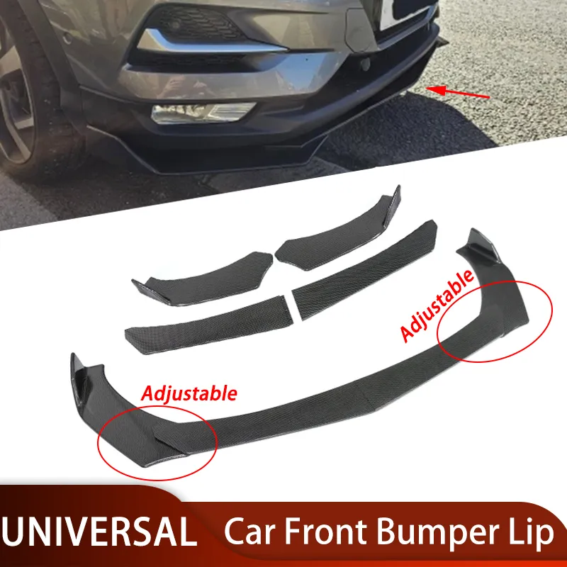 DHgate.com:4-Pack Universal Adjustable ABS Car Front Bumper Splitter ...