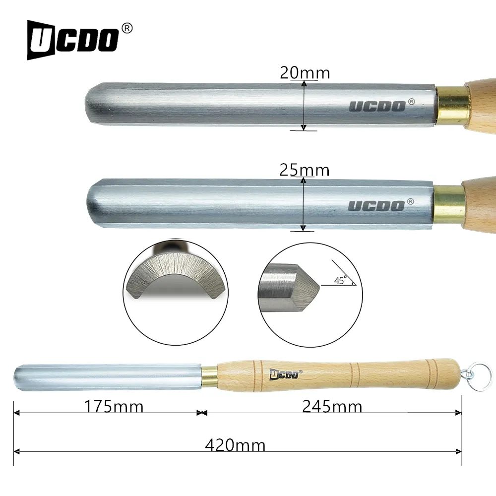DHgate.com:UCDO HSS 20&25 x420mm Roughing Gouge Woodturning Tools WIth ...