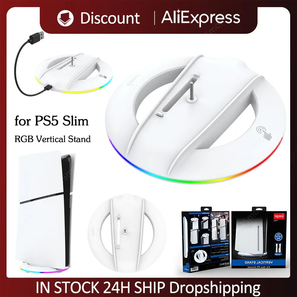 RGB Vertical Stand with LED Base for PS5 Slim Console - Disc & Digital Edition from Dhgate Game ...