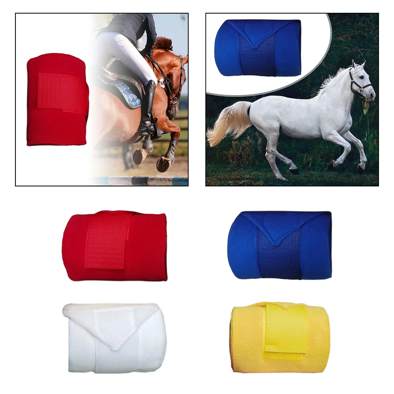 Horse Leg Wraps for Exercising, Equestrian Accessories, 4-Pack from ...