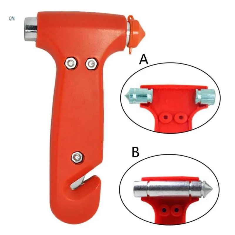 2-in-1 Escape Tool: Emergency Hammer & Window Breaker for Car Safety ...