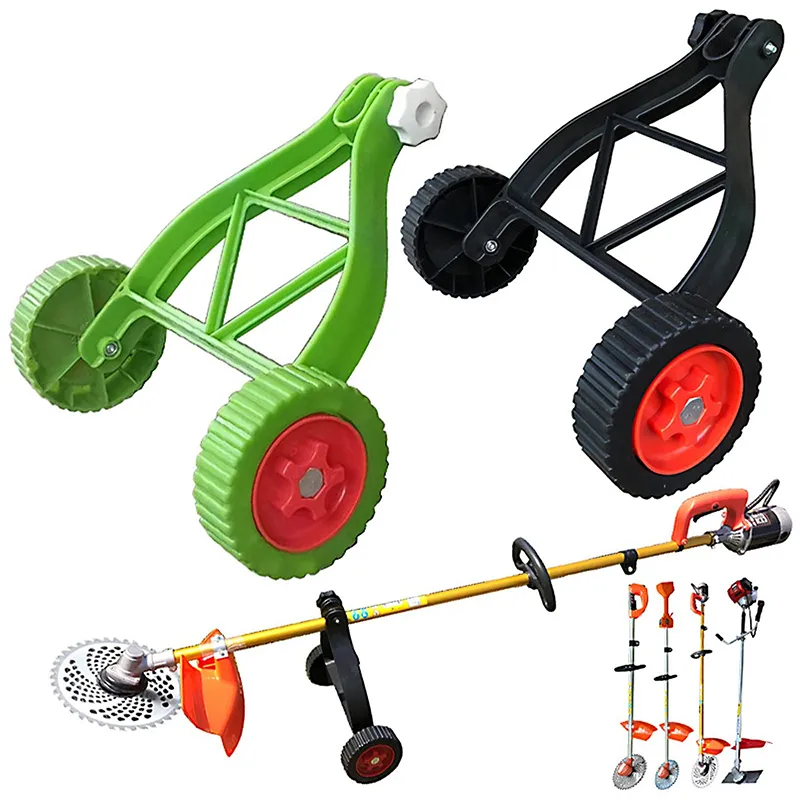Electric Grass Cutting Machine Support Wheels Adjustable Angle Lawn ...