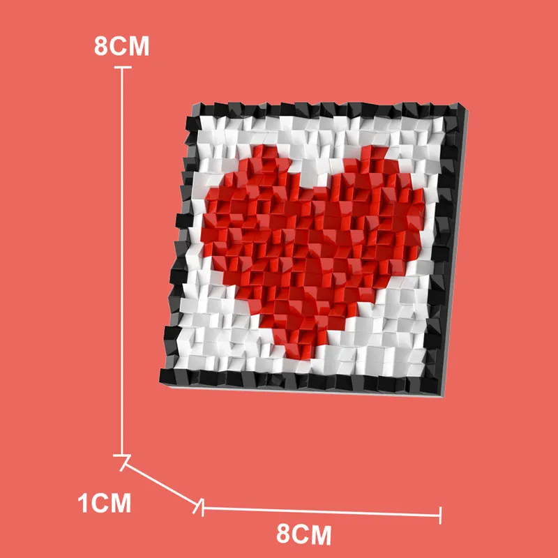 Micro Particle Love Photo Frame Building Block Set: Creative DIY ...