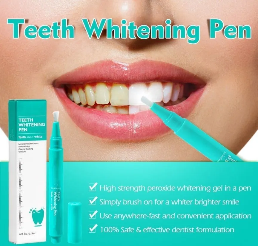 Professional Teeth Whitening Pen Oral Care Treatment Remove Stains ...