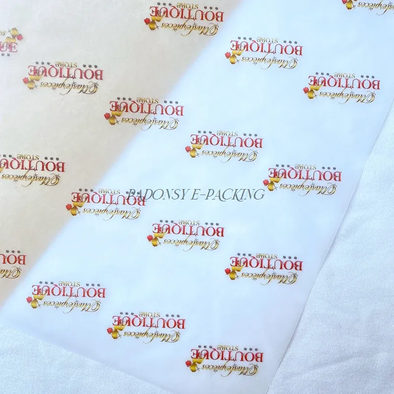 DHgate.com:Translucent Wax Paper Packaging Tissue Paper - Custom LOGO ...