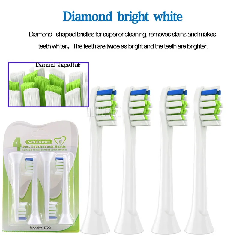 Electric electric toothbrush with Sound Waves Head Replacement for HX3 ...