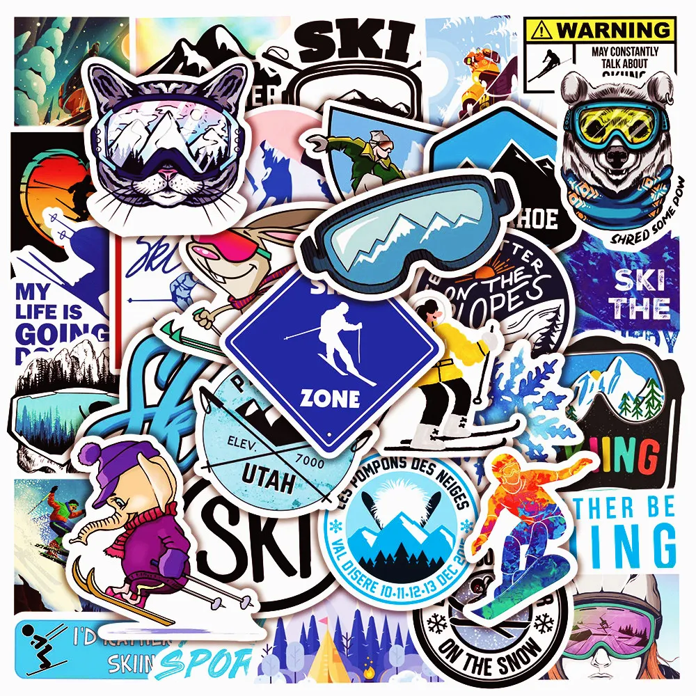 snow ski decals