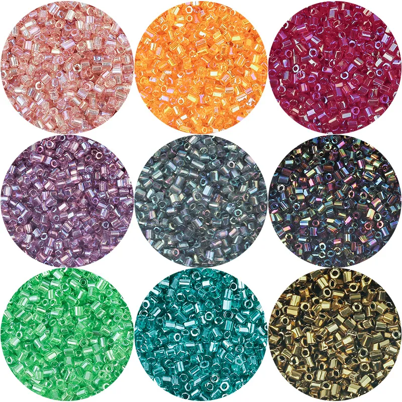 AB Color Glass Seed Beads, 2mm Tube-Shaped, Jewelry-Making Spacer Beads ...