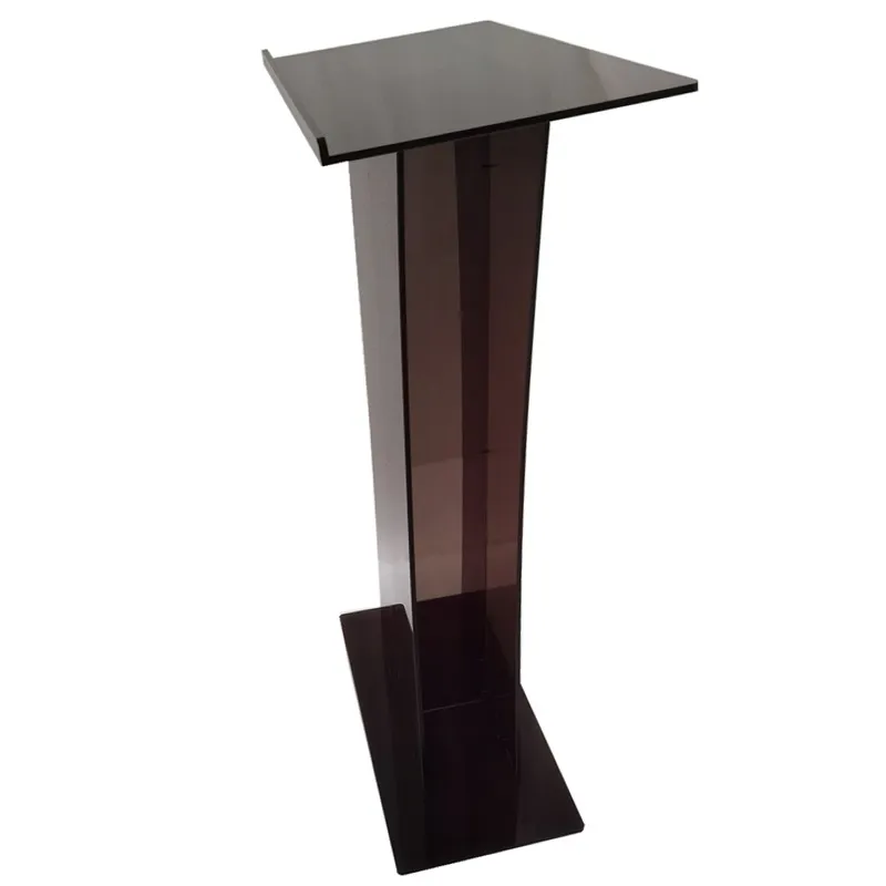 Clear Brown Acrylic Lectern podium a for Hotel, Wedding Ceremony, Guest ...