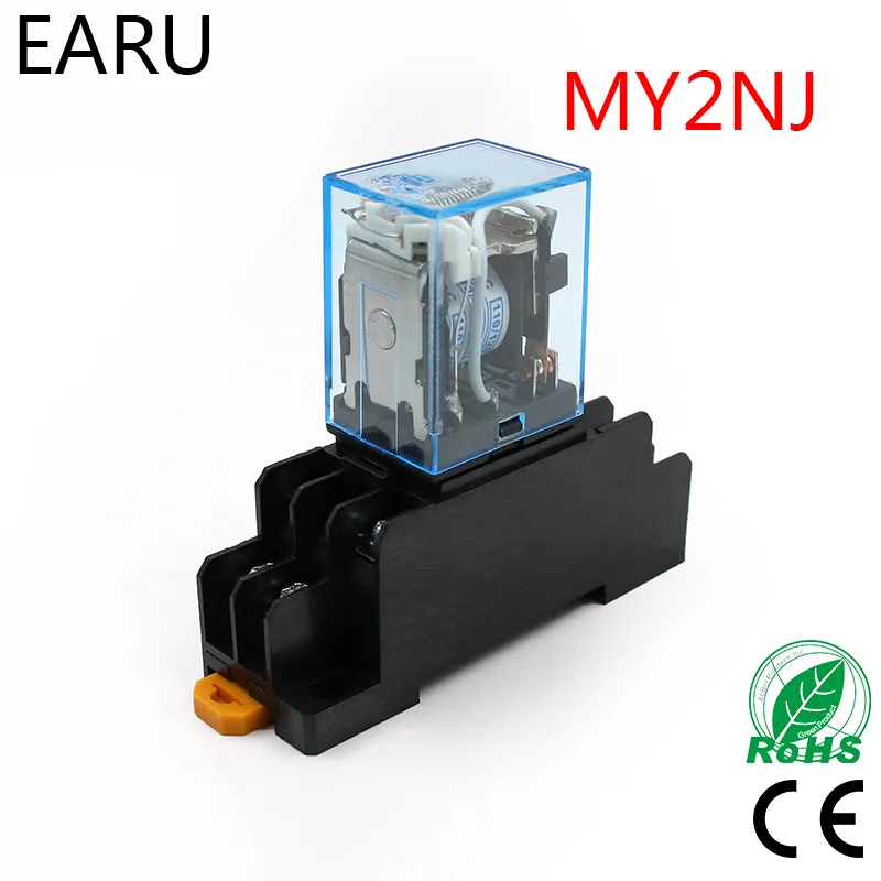 Wholesale MY2P HH52P MY2NJ Relay Coil General DPDT Micro Mini Electromagnetic Relay Switch With ...